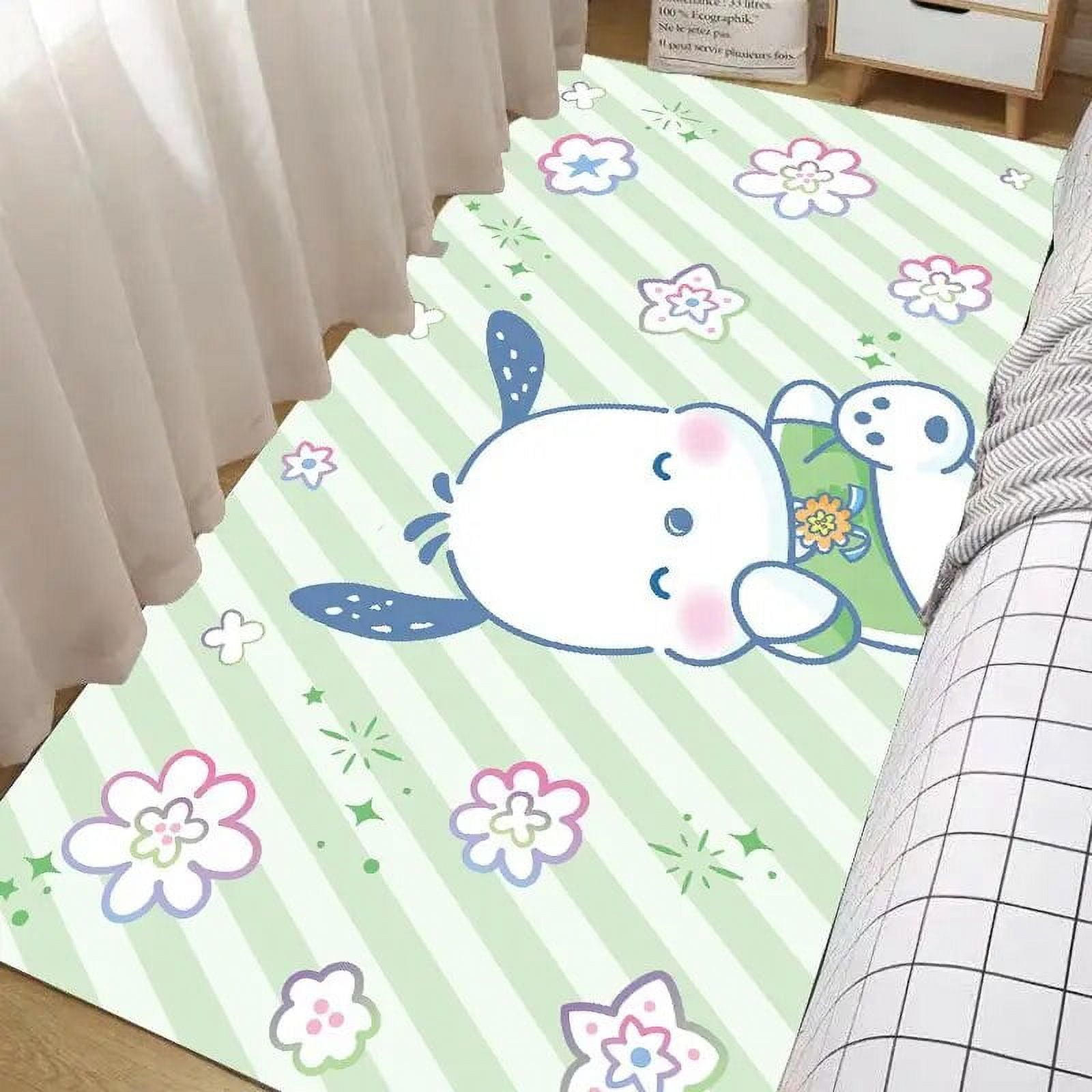 Cartoon Sanrio Carpet Kawaii Pochacco Lounge Rug Anime Kids Bedroom ...