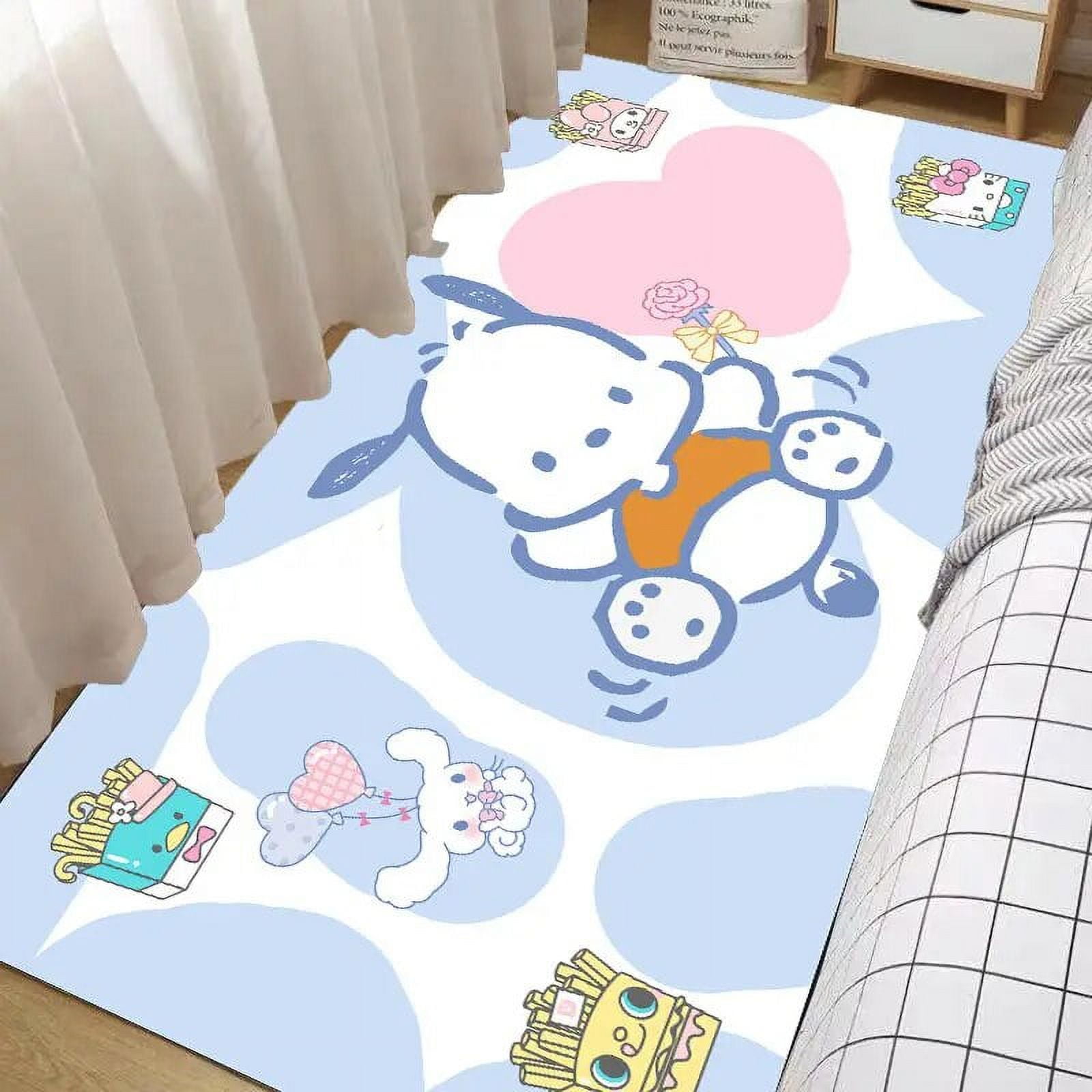 Cartoon Sanrio Carpet Kawaii Pochacco Lounge Rug Anime Kids Bedroom ...