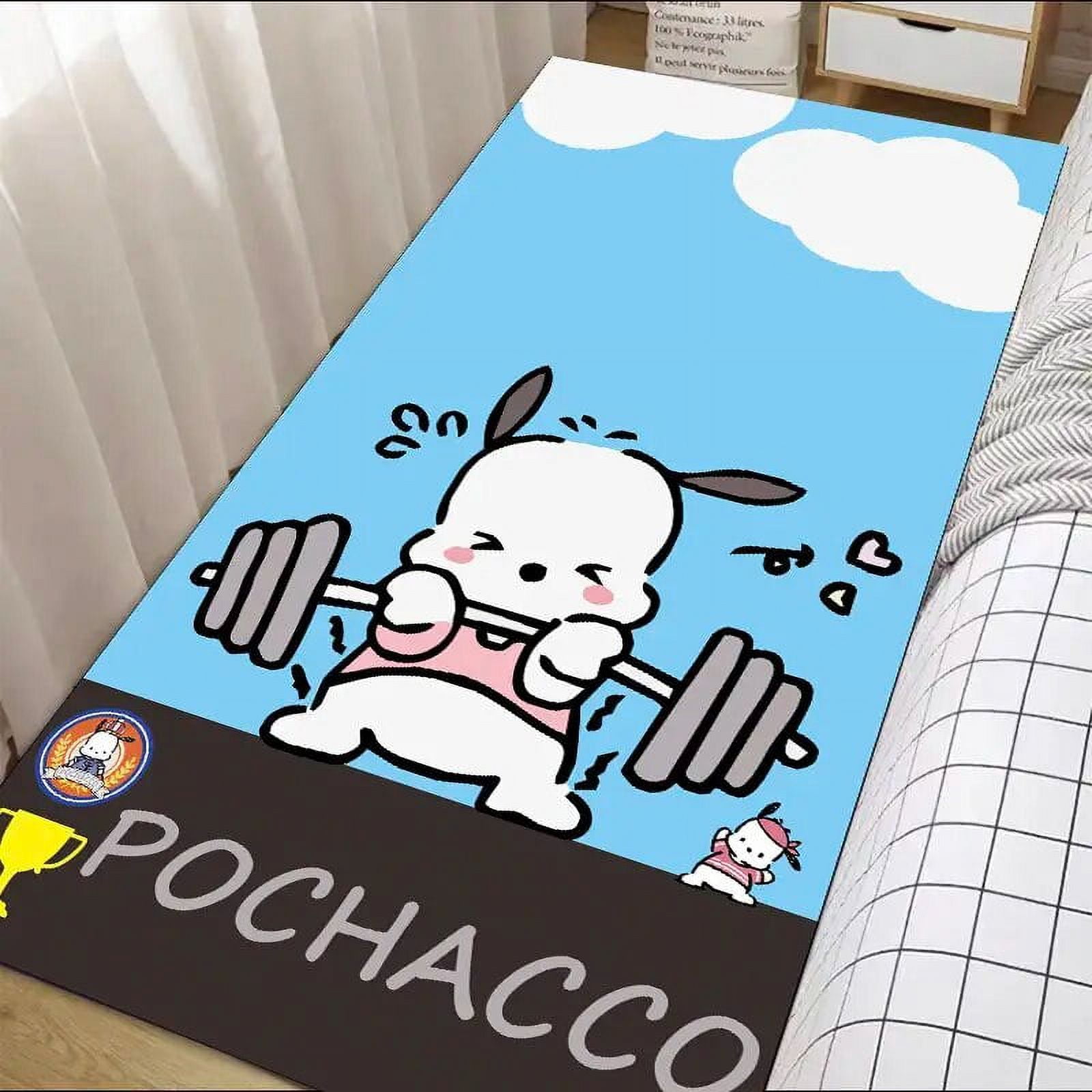 Cartoon Sanrio Carpet Kawaii Pochacco Lounge Rug Anime Kids Bedroom ...