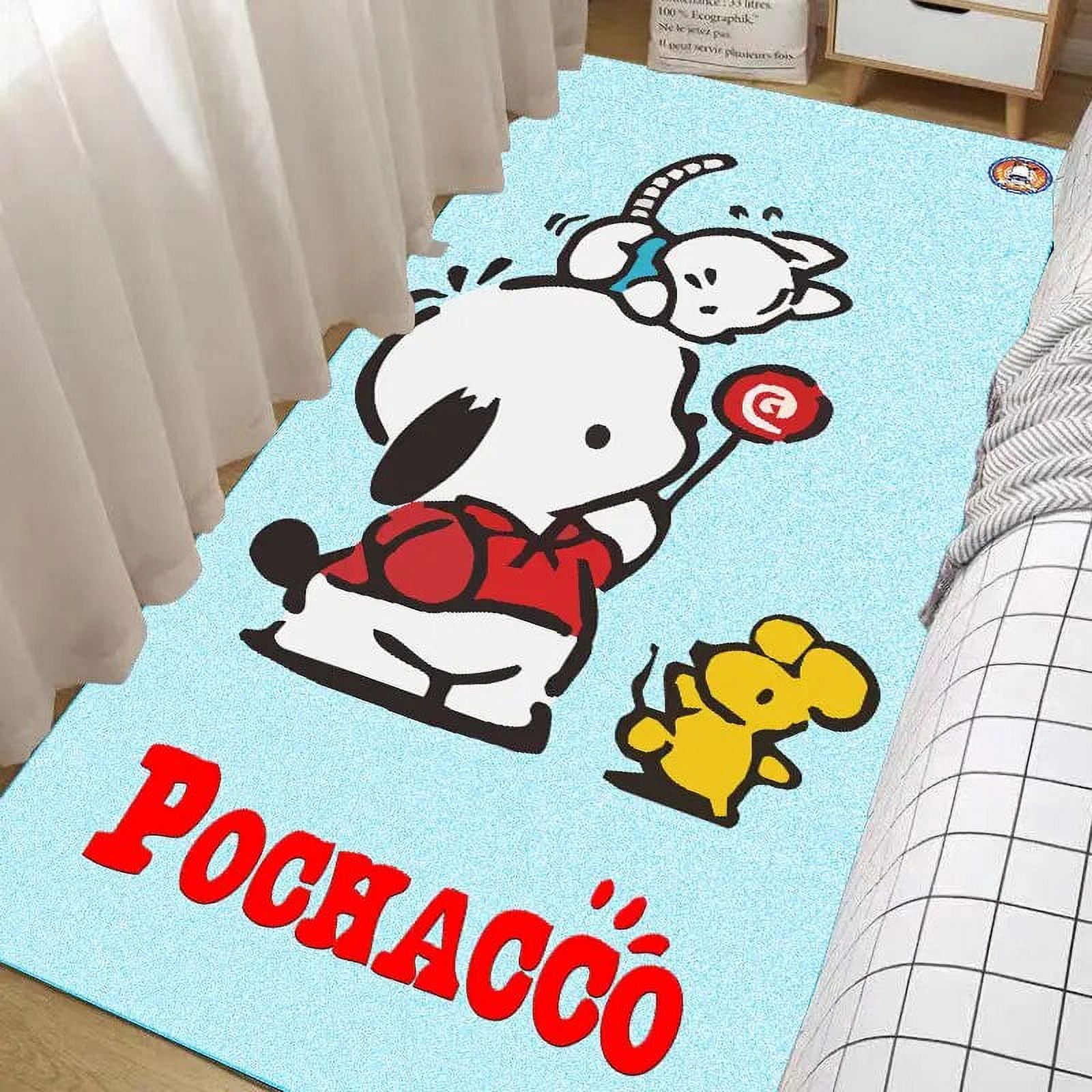 Cartoon Sanrio Carpet Kawaii Pochacco Lounge Rug Anime Kids Bedroom ...