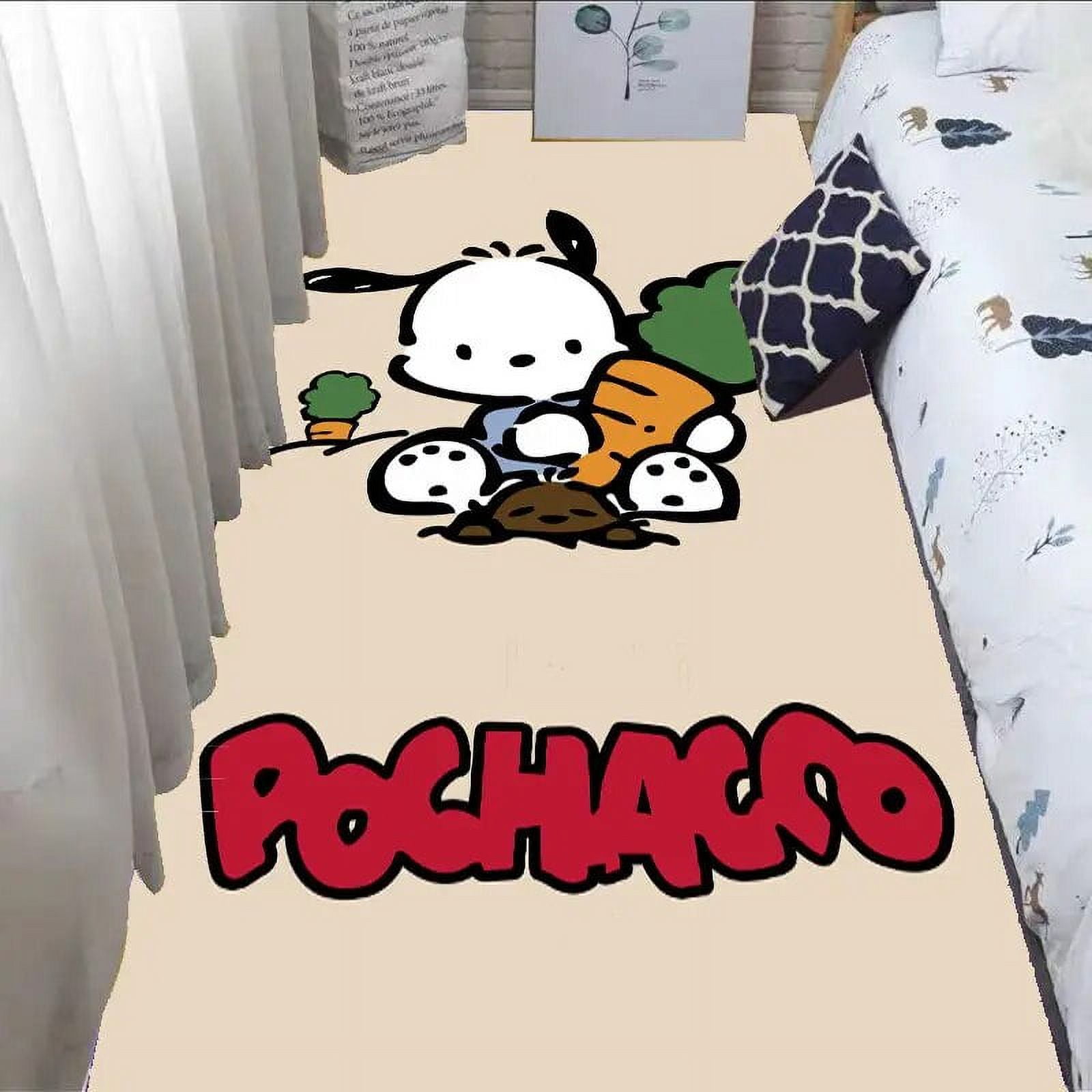 Cartoon Sanrio Carpet Kawaii Pochacco Lounge Rug Anime Kids Bedroom ...