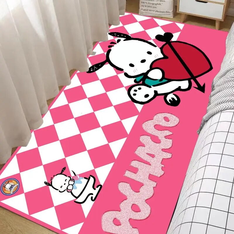 Cartoon Sanrio Carpet Kawaii Pochacco Lounge Rug Anime Kids Bedroom ...