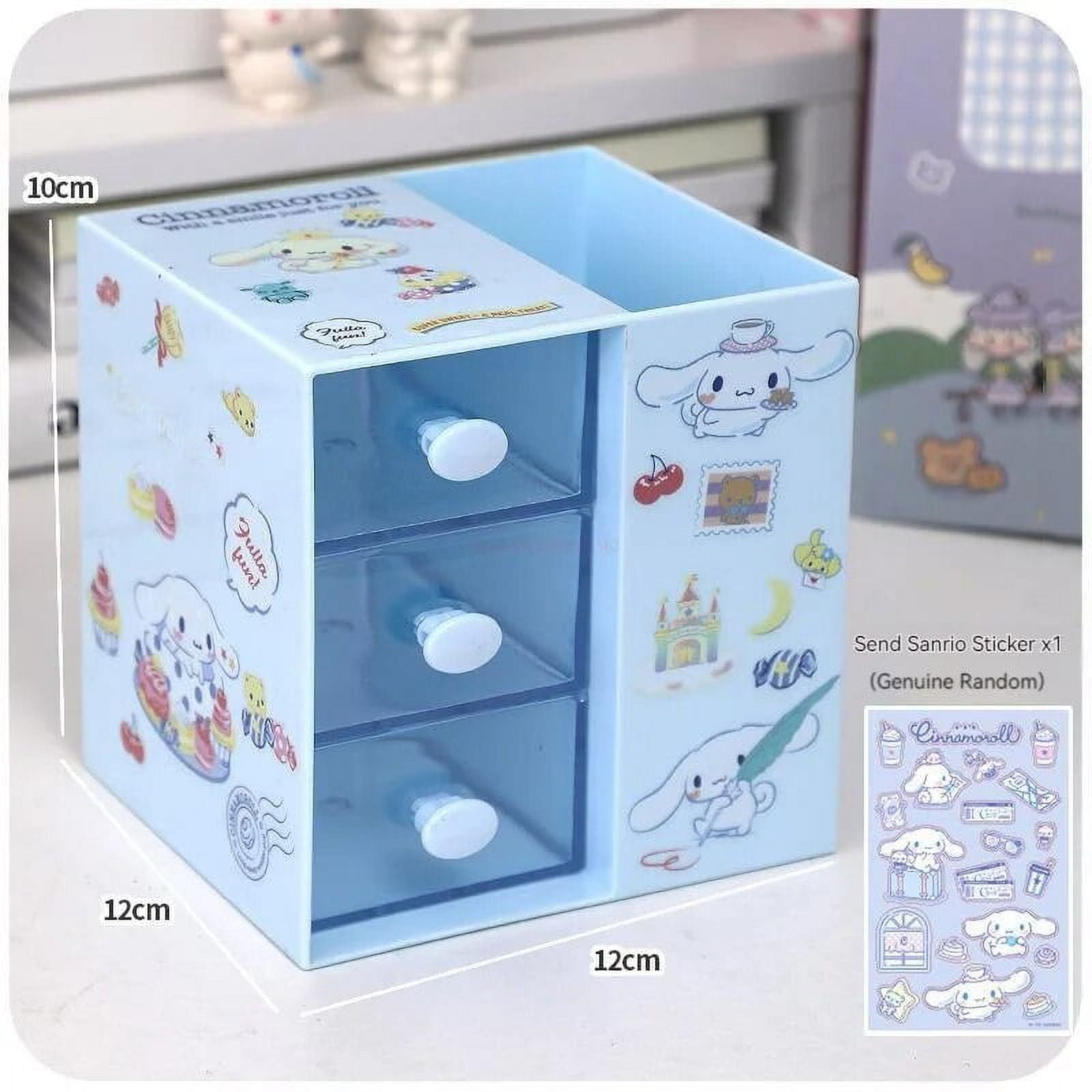 Cartoon Sanrio Desktop Stationery Storage Box Pen Container Kuromi ...