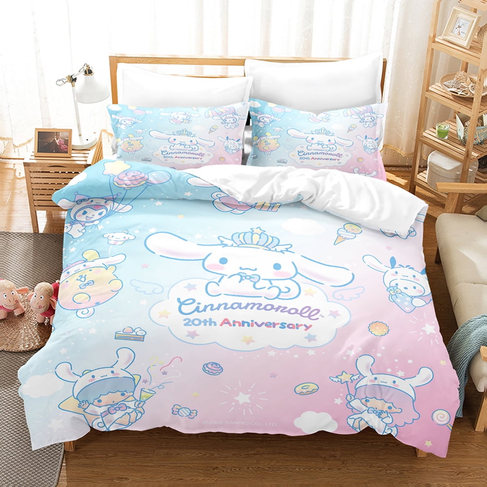Cartoon Sanrio Duvet Cover Set Kawaii Cinnamoroll Quilt Cover ...