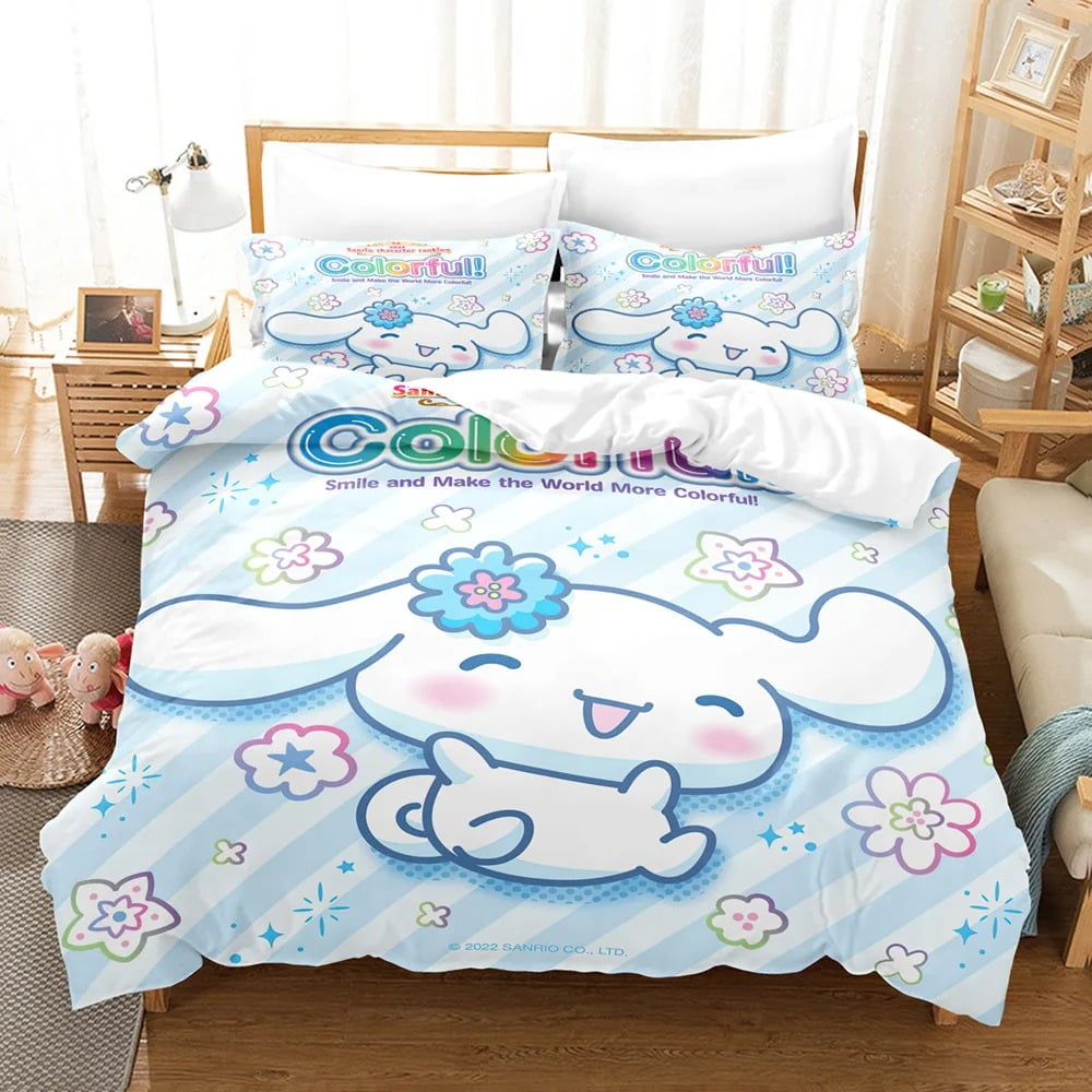 Cartoon Sanrio Duvet Cover Set Kawaii Cinnamoroll Quilt Cover ...