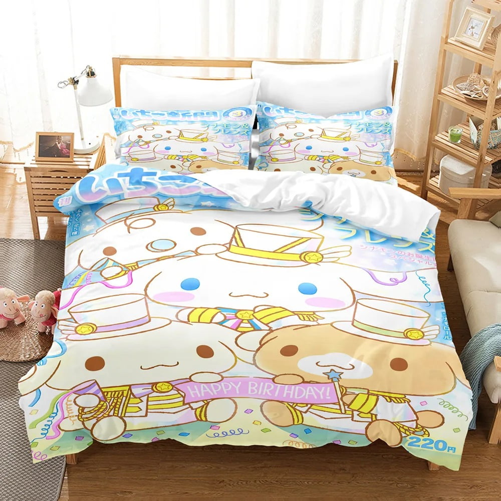 Cartoon Sanrio Duvet Cover Set Kawaii Cinnamoroll Quilt Cover ...