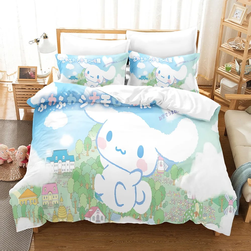 Cartoon Sanrio Duvet Cover Set Kawaii Cinnamoroll Quilt Cover ...