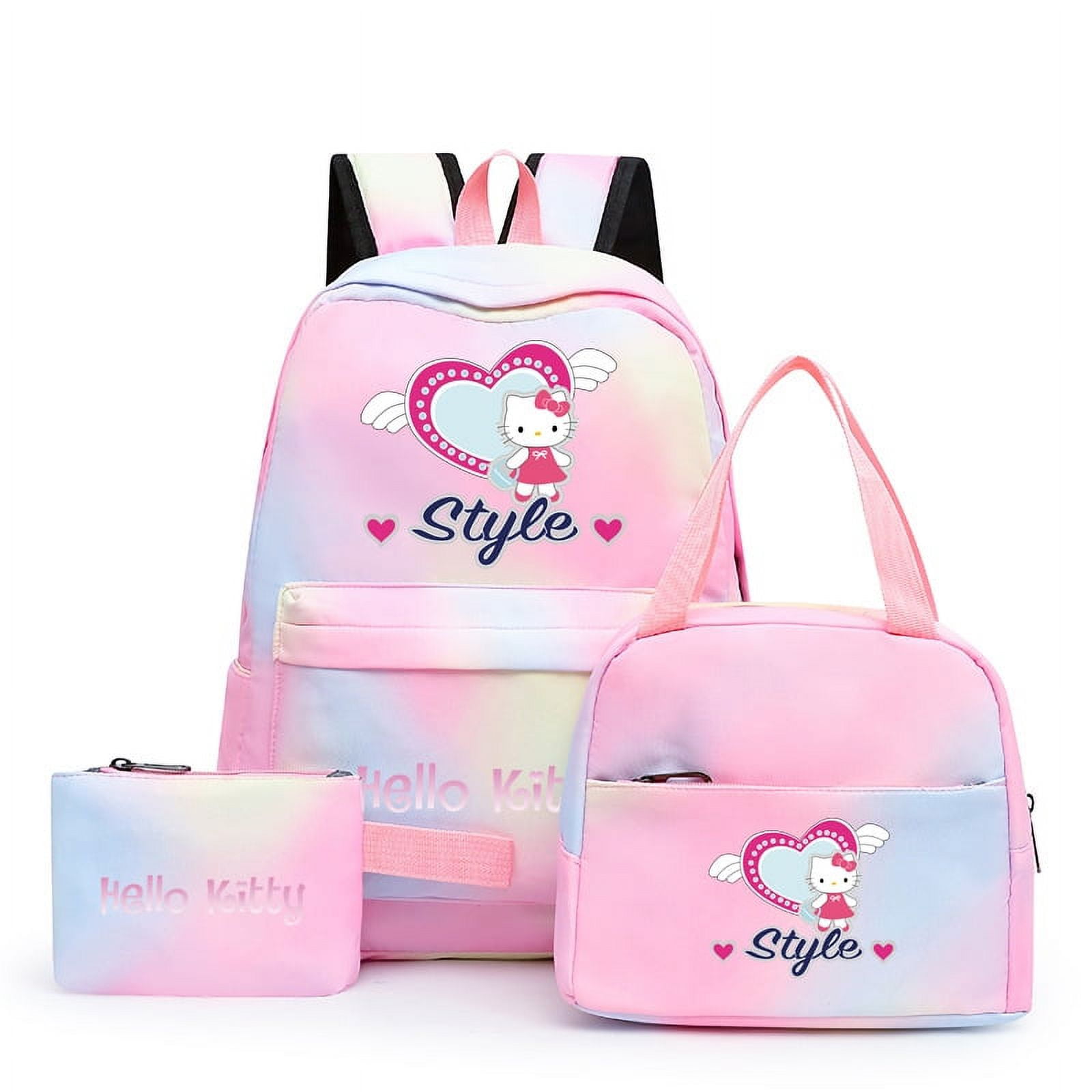Cartoon Sanrio Family Hello-kitty Gradient Pink Backpack - Hello-kitty ...