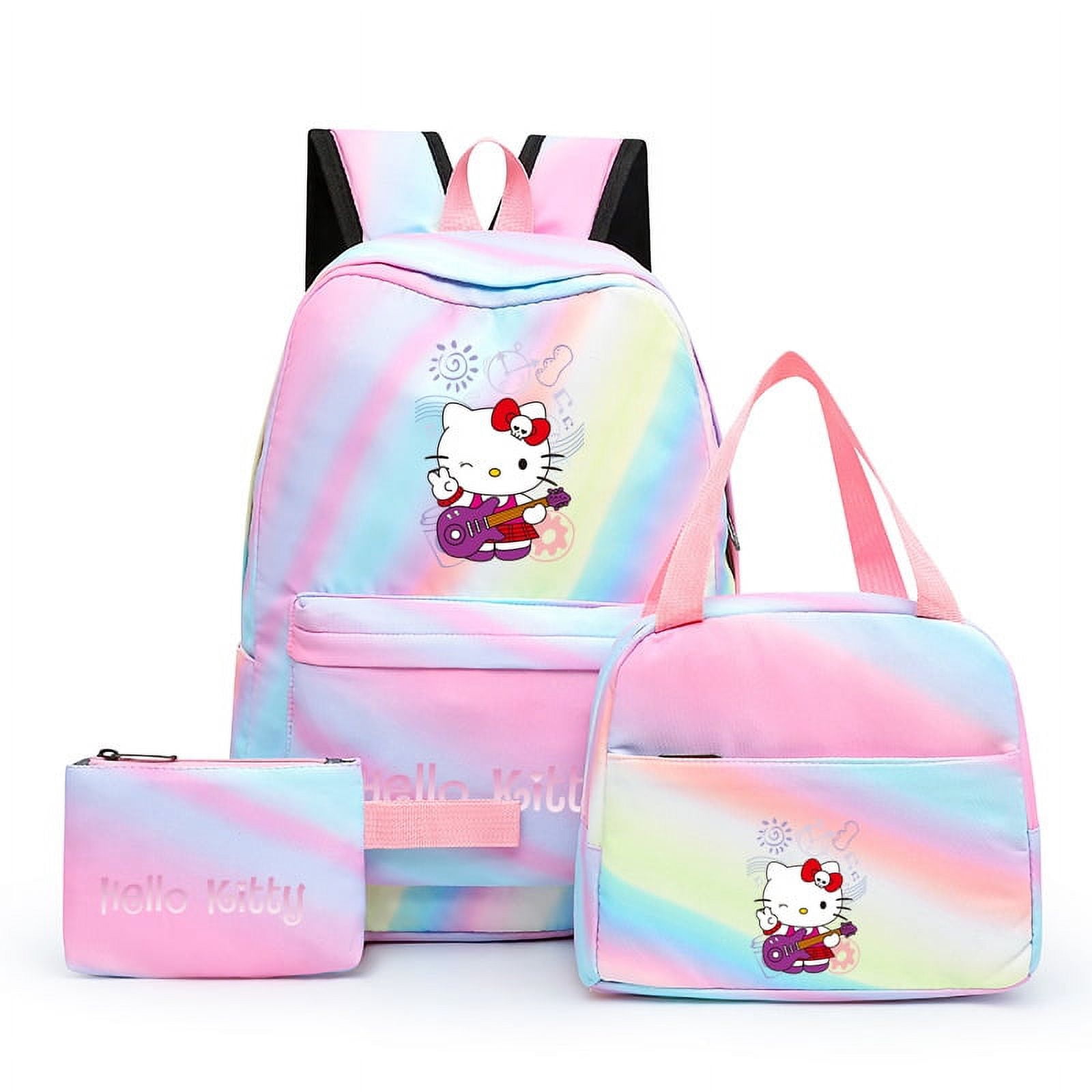 Cartoon Sanrio Family Hello-kitty Gradient Pink Backpack - Hello-kitty ...