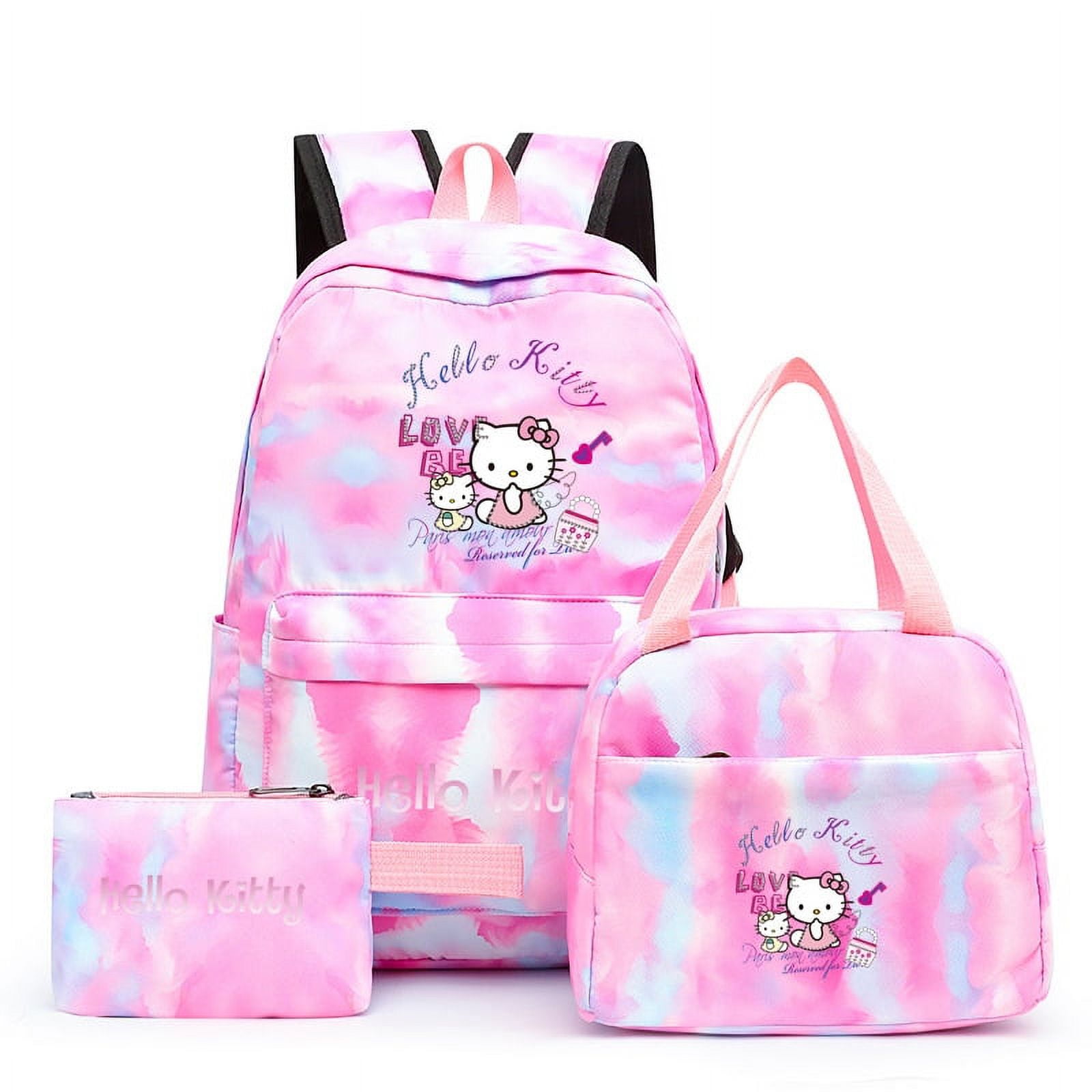 Cartoon Sanrio Family Hello-kitty Gradient Pink Backpack - Hello-kitty ...