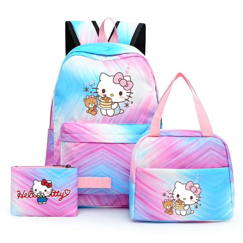 Cartoon Sanrio Family Hello-kitty Gradient Purple Backpack - Hello ...