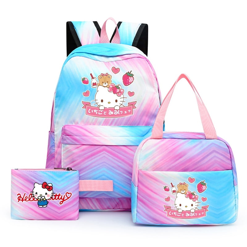 Cartoon Sanrio Family Hello-kitty Gradient Purple Backpack - Hello ...
