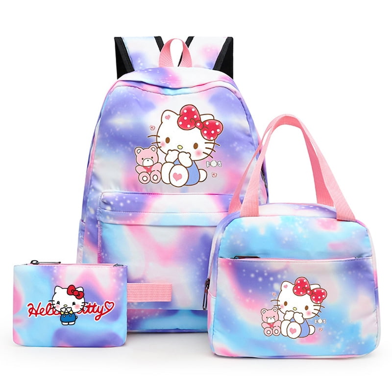 Cartoon Sanrio Family Hello-kitty Gradient Purple Backpack - Hello ...