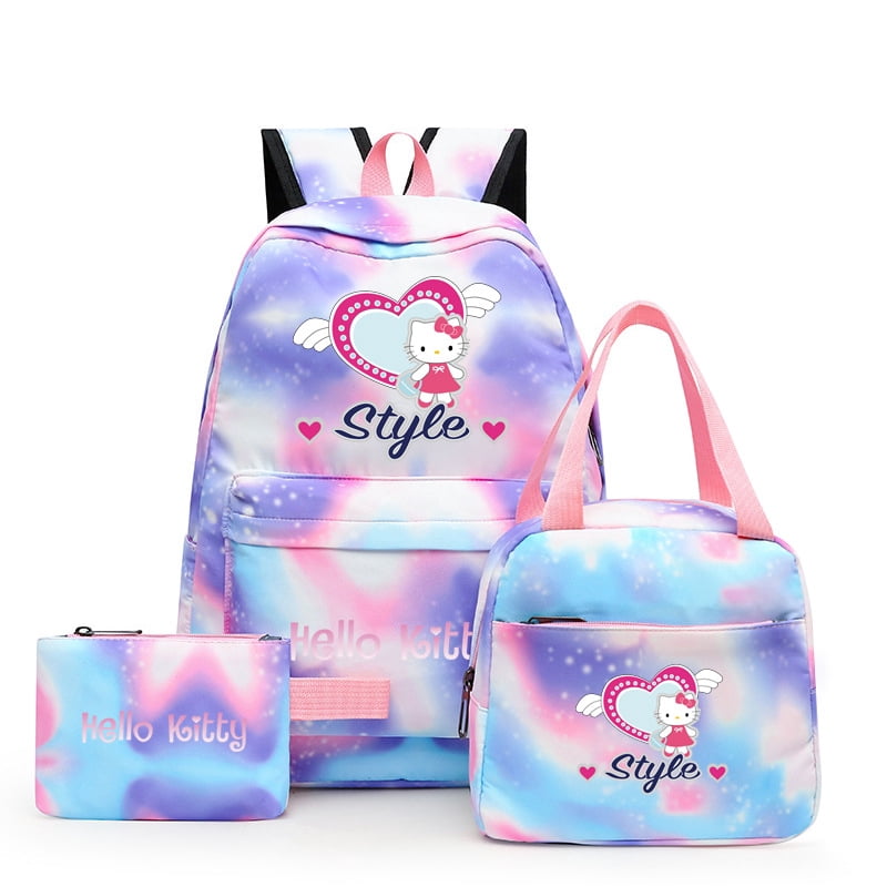 Cartoon Sanrio Family Hello-kitty Gradient Purple Backpack - Hello ...
