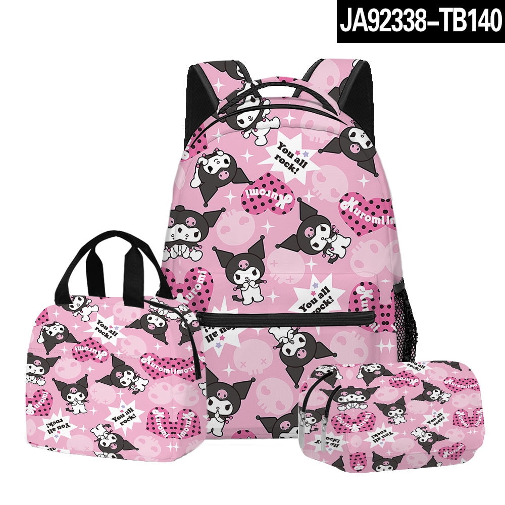 Cartoon Sanrio Family Kuromi Backpack - Cartoon Backpack, Lunch Bag ...