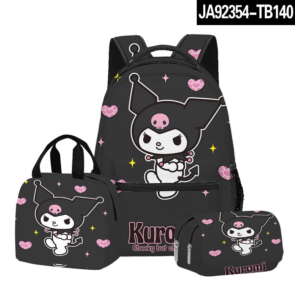 Cartoon Sanrio Family Kuromi Backpack - Cartoon Backpack, Lunch Bag ...