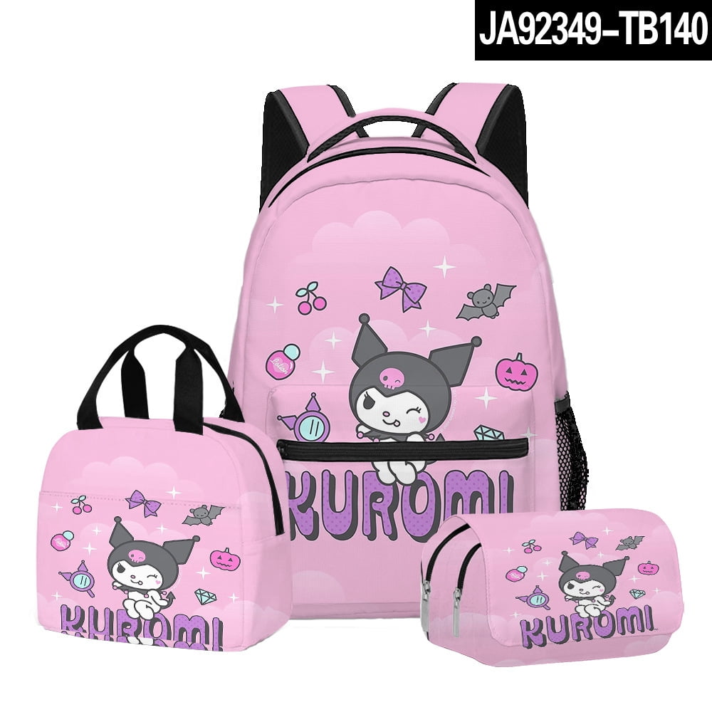 Cartoon Sanrio Family Kuromi Backpack - Cartoon Backpack, Lunch Bag ...
