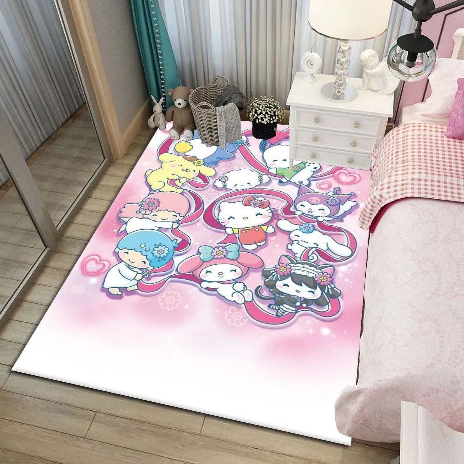 Cartoon Sanrio Family Pattern Area Rug,Carpet Rug for Living Room ...