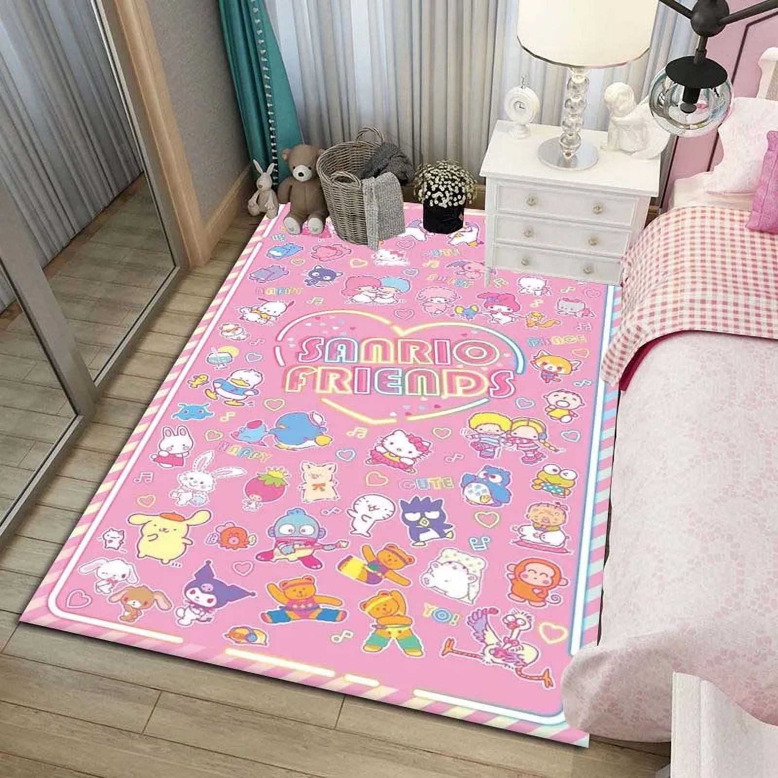 Cartoon Sanrio Family Pattern Area Rug,Carpet Rug for Living Room ...