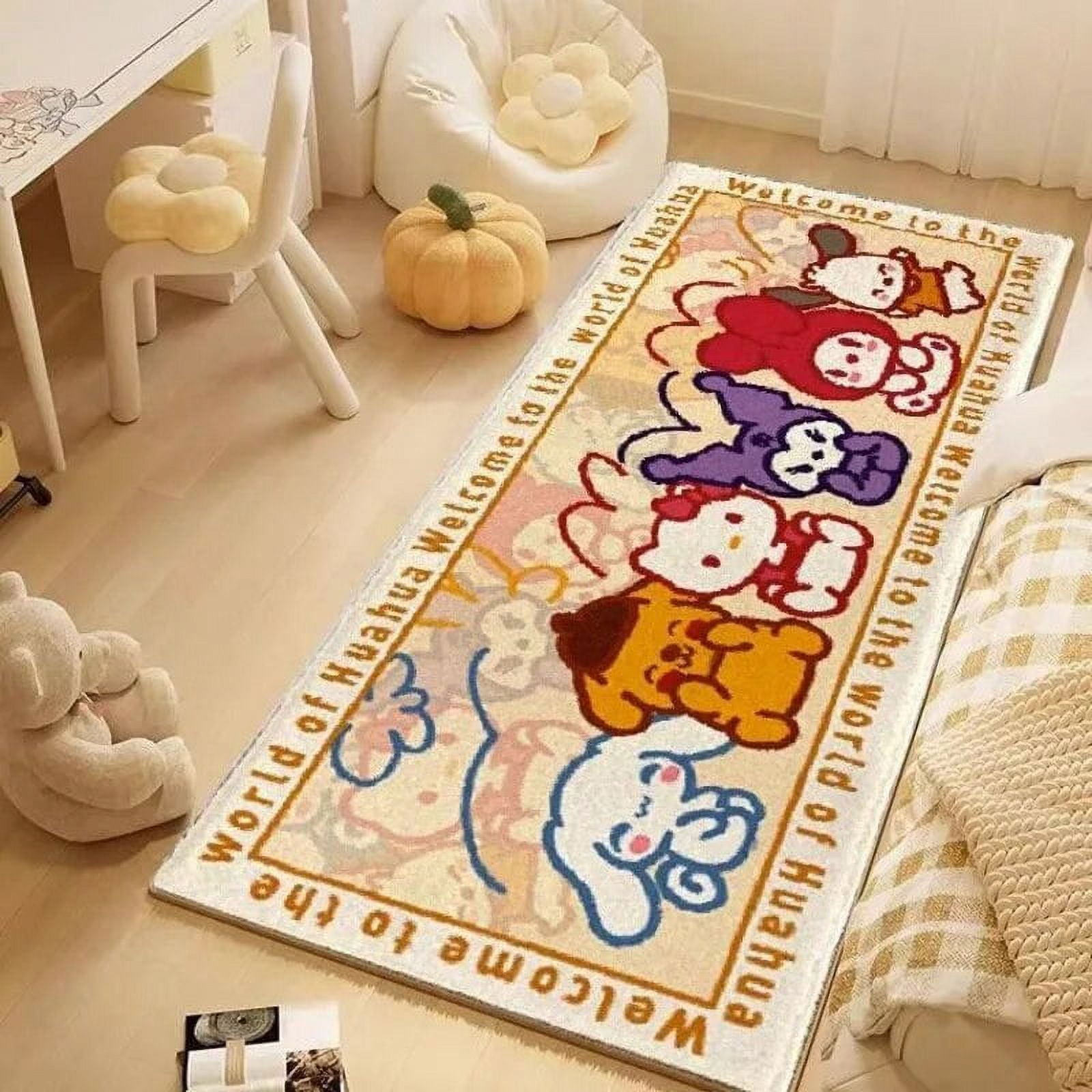 Cartoon Sanrio Hello Kitty Carpet Cute Anime Plush Lounge Rug ...