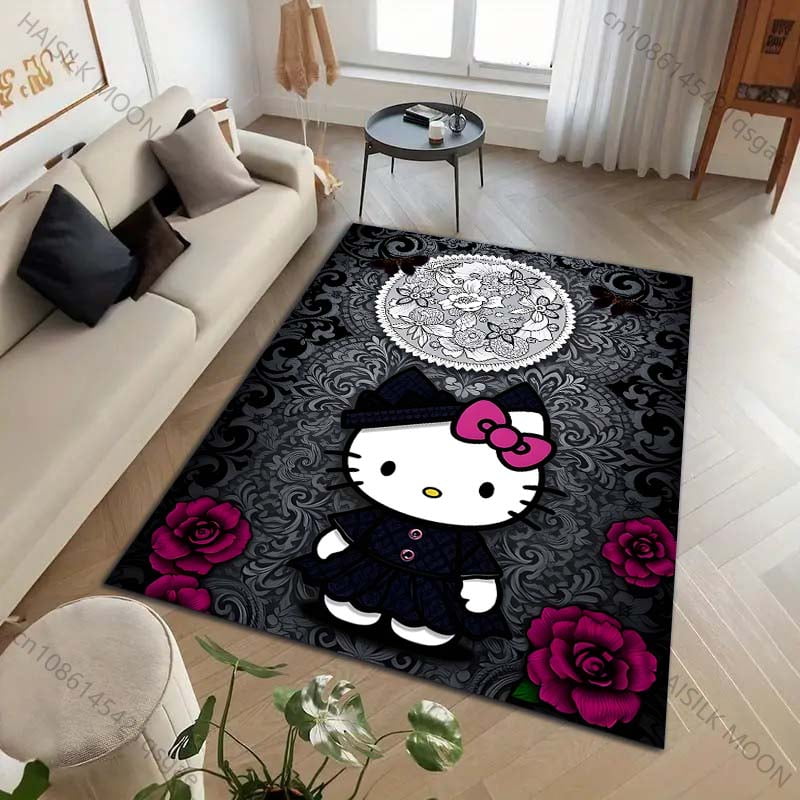 Cartoon Sanrio Hello Kitty Print Carpet for Living Room Bedroom Room ...