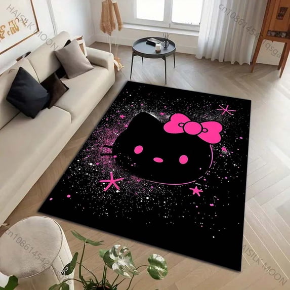 Cartoon Sanrio Hello Kitty Print Carpet for Living Room Bedroom Room ...