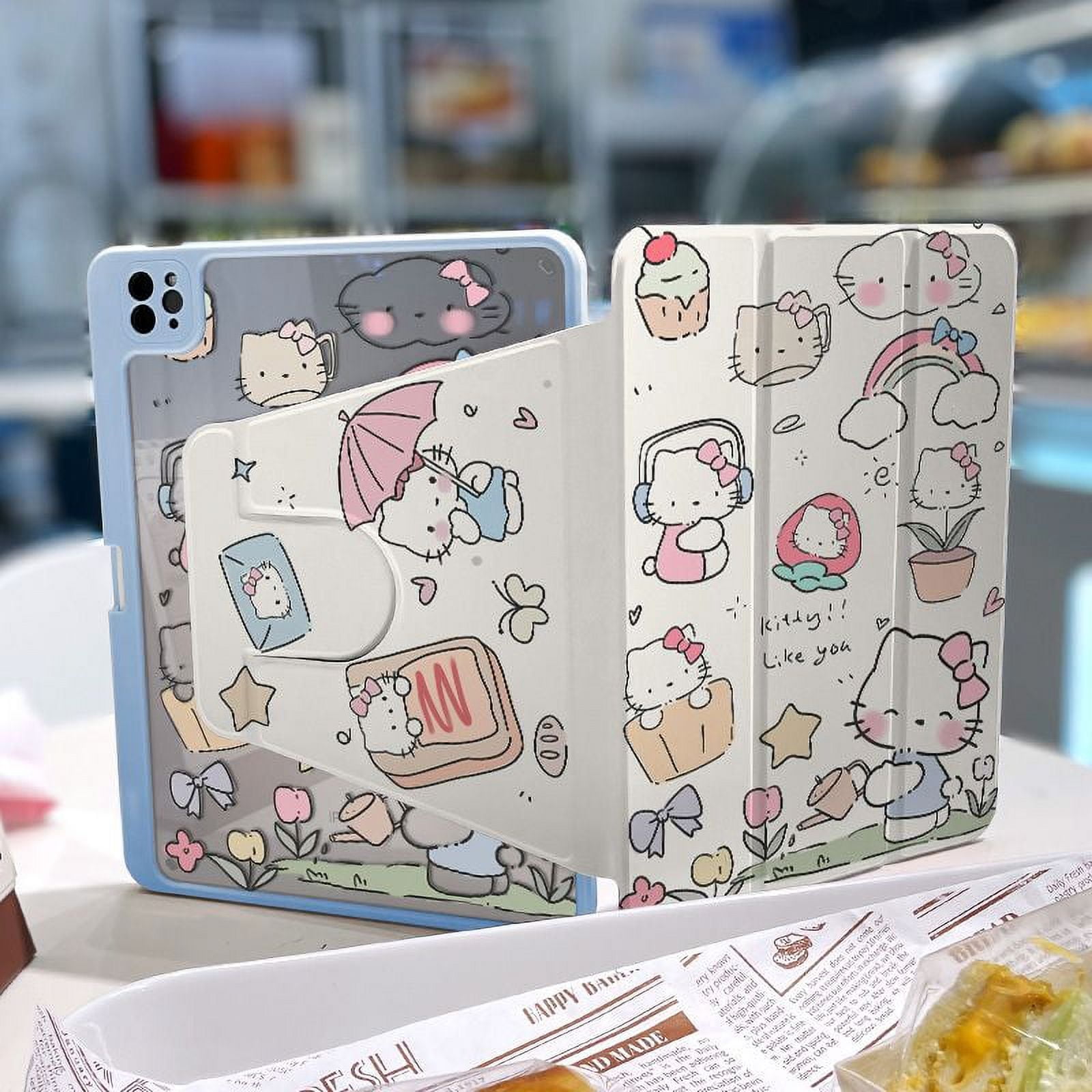 Cartoon Sanrio Hello Kitty Tablet Case For iPad 7/8/9th 10th Gen 10.9 ...