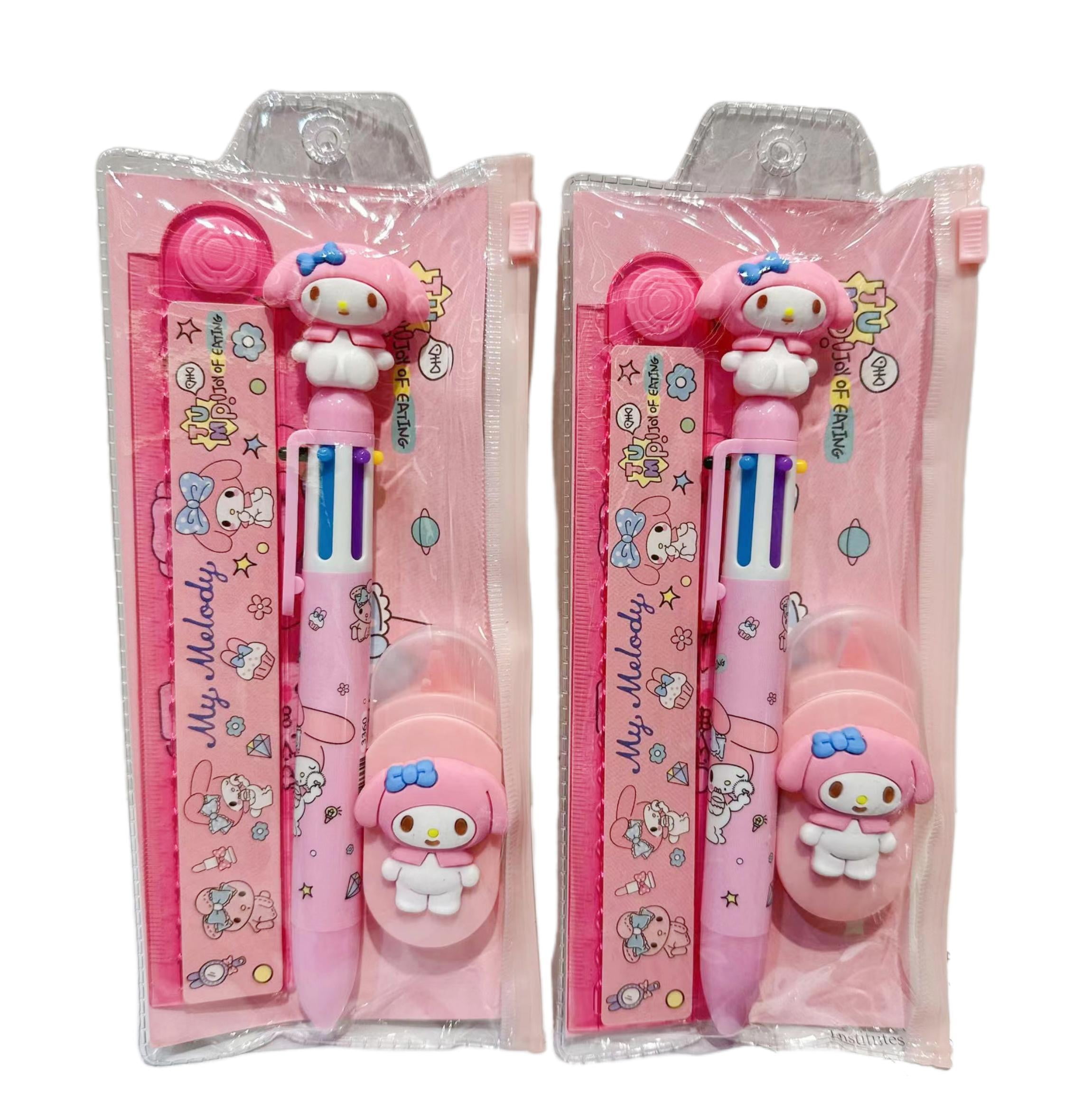 Cartoon Sanrio Hellokittys My Melody Multi-Color Pen Correction Ruler ...