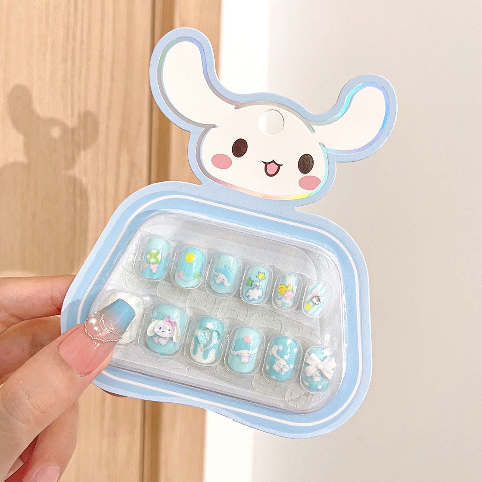 Cartoon Sanrio Kids Nail Sticker Cute Hello Kitty Cinnamoroll Kuromi ...