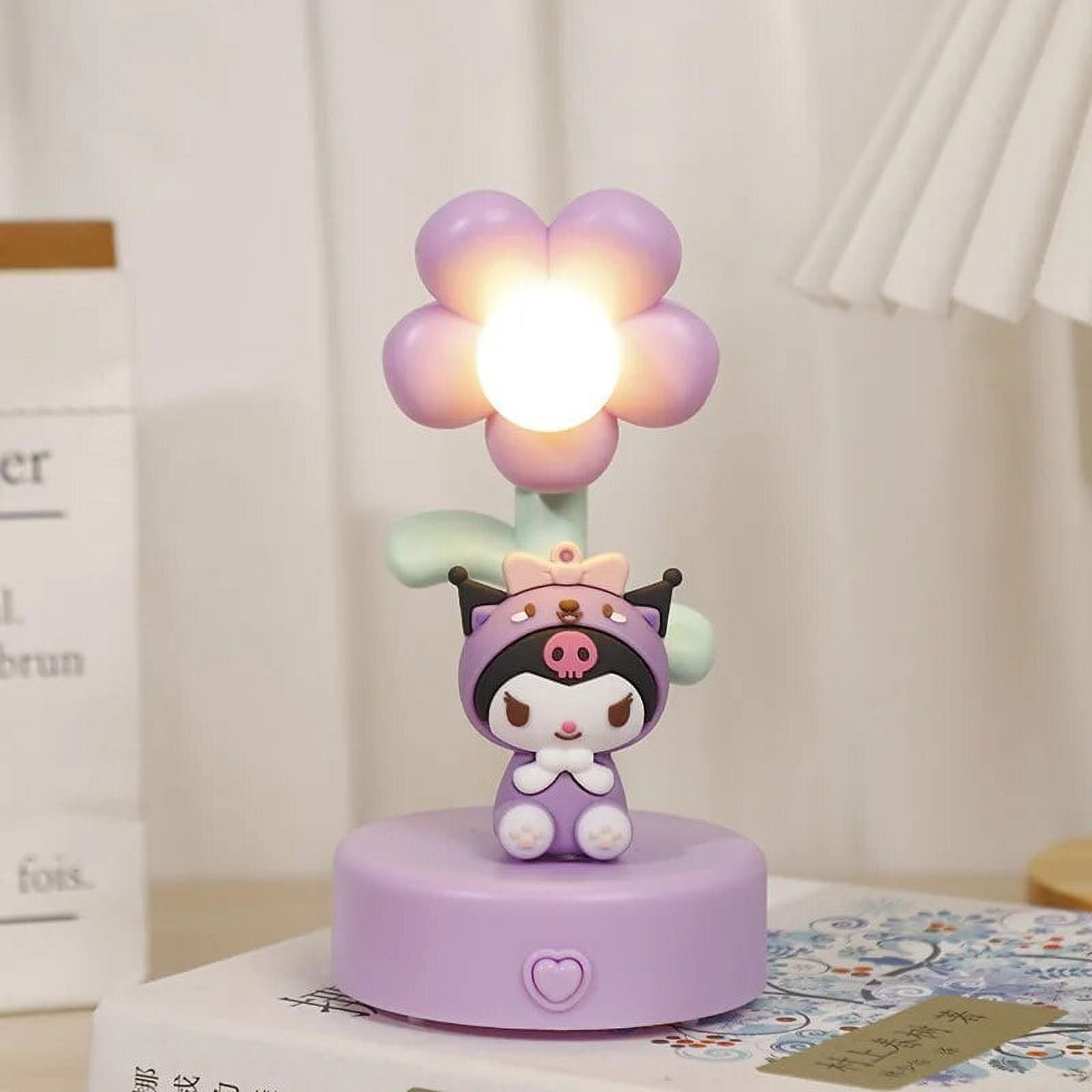 Cartoon Sanrio Kuromi Melody Pochacco Small Desktop Mini Table Lamp ...