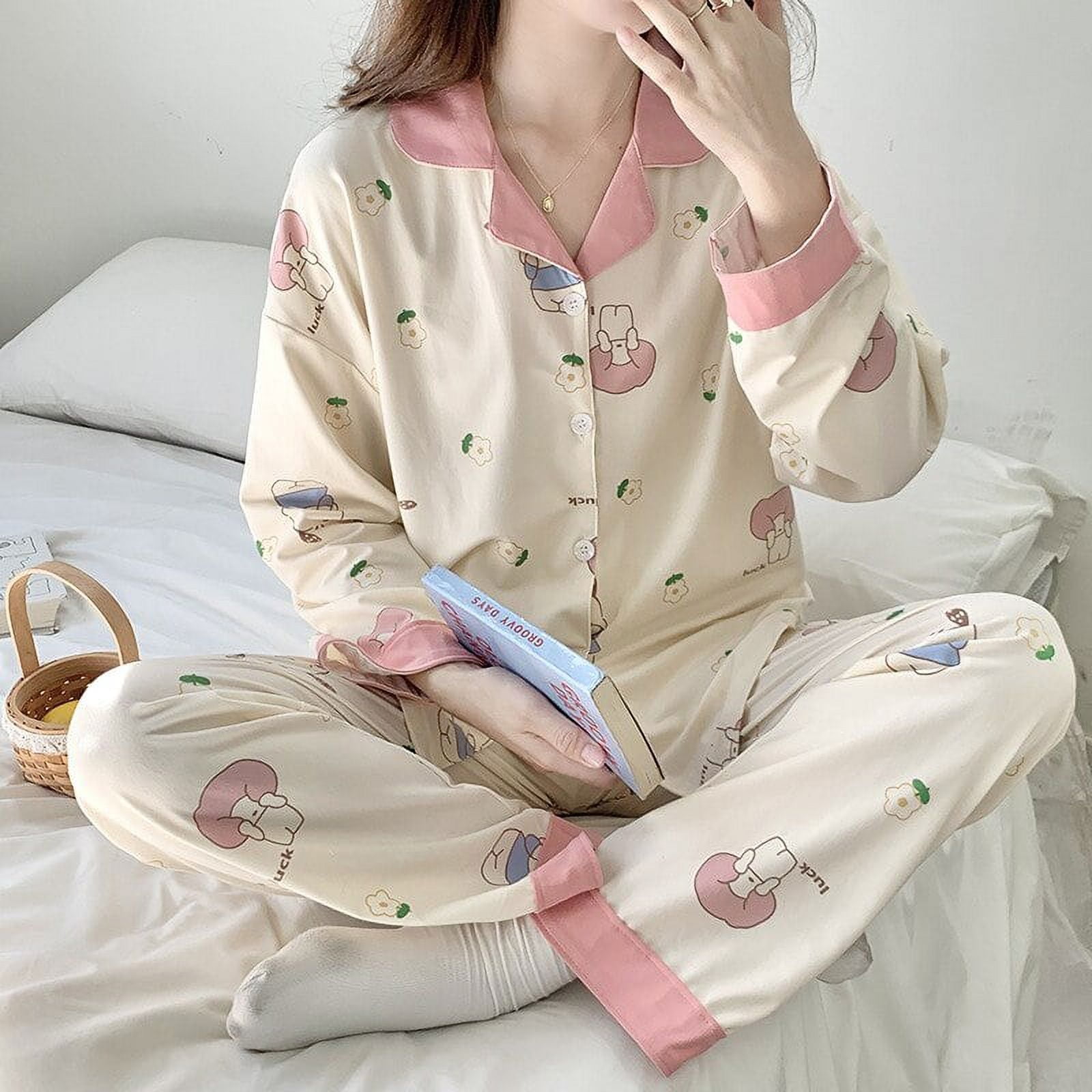 Cartoon Sanrio Melody Cinnamoroll Pajamas Pompompurin Autumn Polyester ...