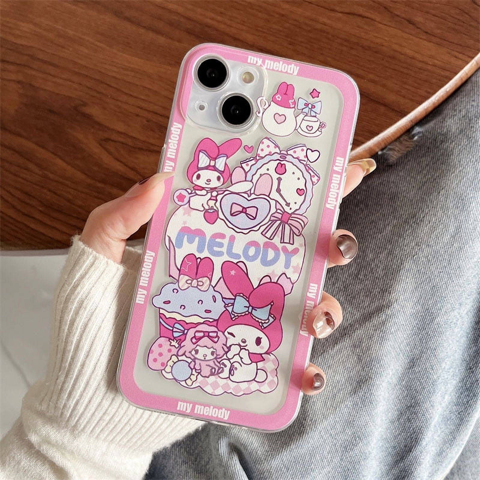Cartoon Sanrio Melody Flower Kitty Cat Dog Case For IPhone 13 14 15 Pro ...