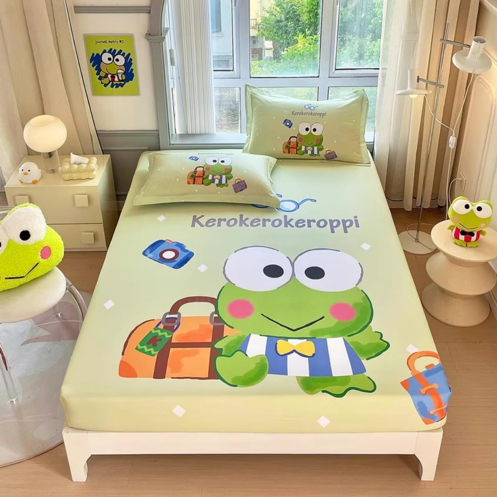 Cartoon Sanrio Motif Fitted Sheets Bedding Sets Room Decor Adult Gift ...