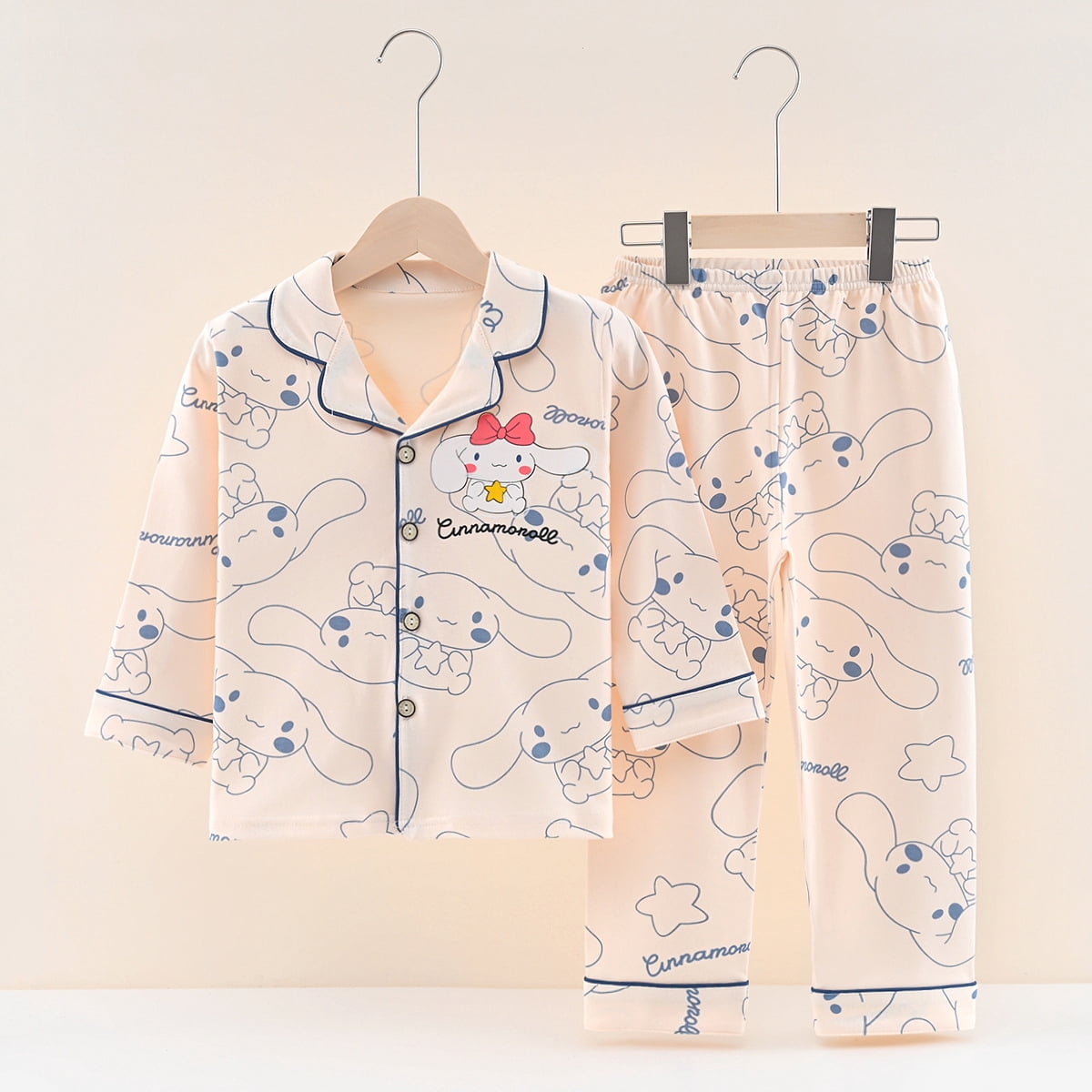 Cartoon Sanrio My Melody Kids Pajama Set Cute Girls Anime Cardigan Long ...