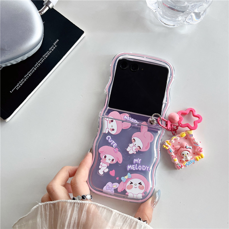 Cartoon Sanrio My Melody Kuromi with Pendant Phone Case for Samsung ...