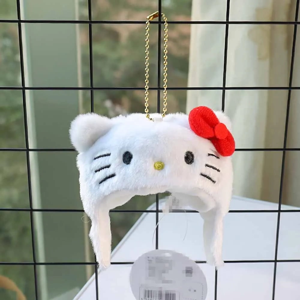 Cartoon Sanrio Plush Head Cover Pendant Kuromi Melody Kitty Purin ...