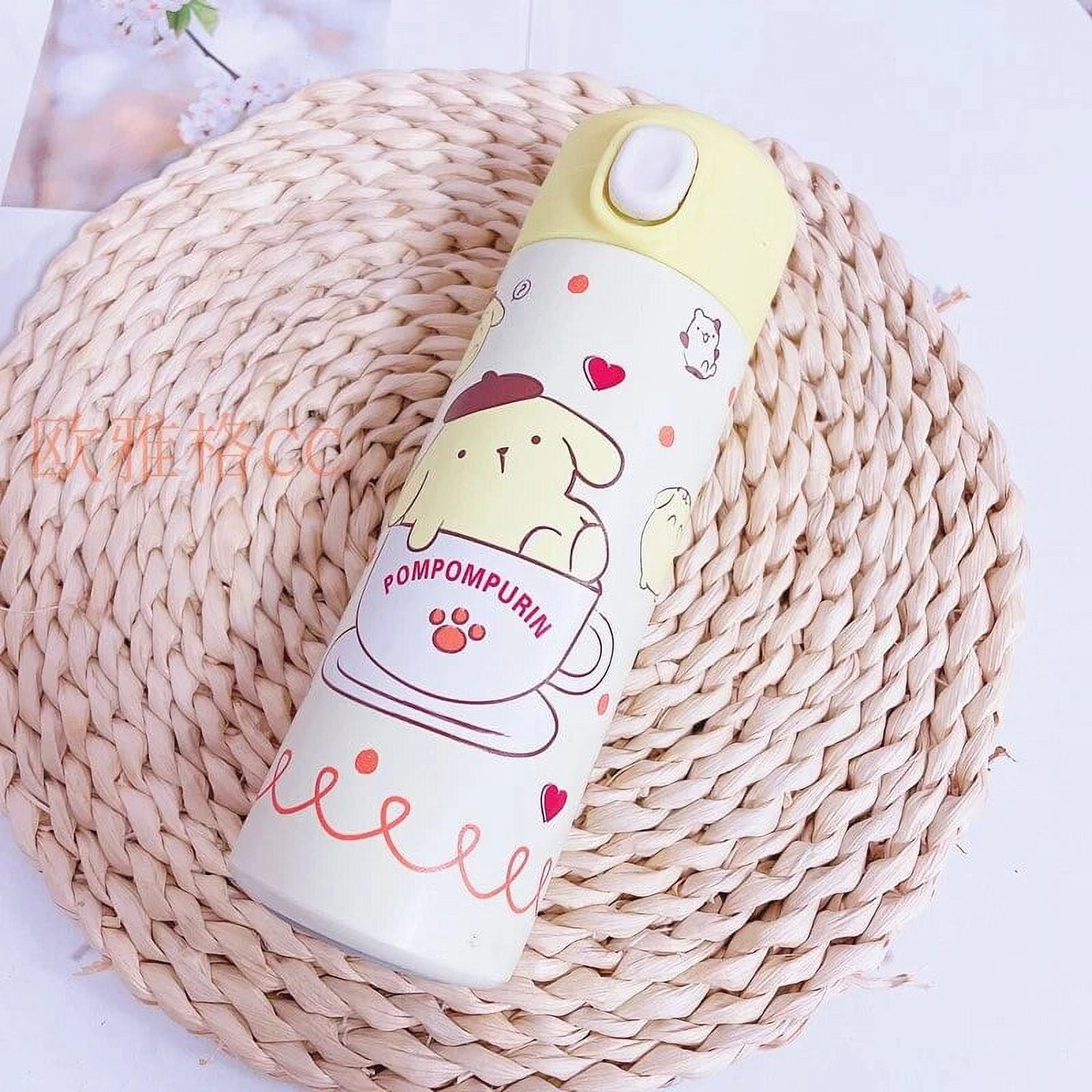 Cartoon Sanrio Thermos Cup Cute Kuromi 304 Stainless Steel Bouncing Cup HelloKitty My Melody ...