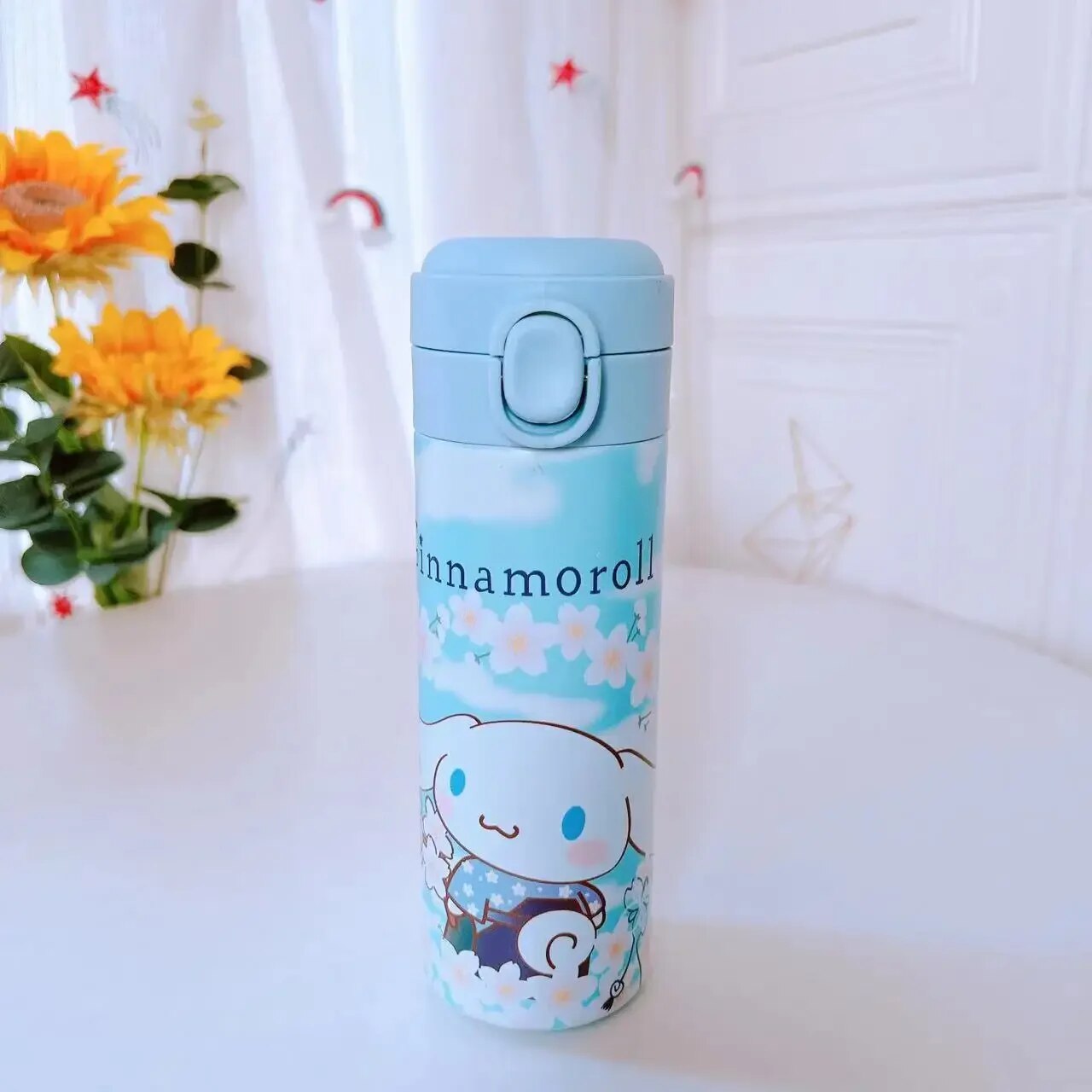 Cartoon Sanrio Thermos Cup Cute Kuromi 304 Stainless Steel Bouncing Cup HelloKitty My Melody ...