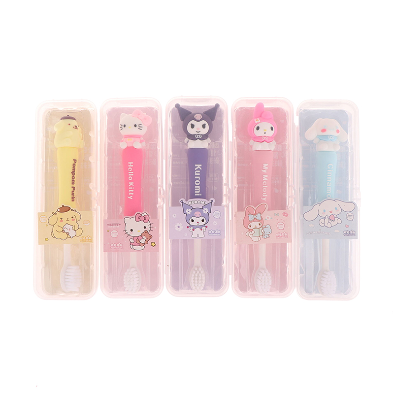 Cartoon Sanrio Toothbrush Cute Hello Kitty Kuromi Melody Toothbrushes ...