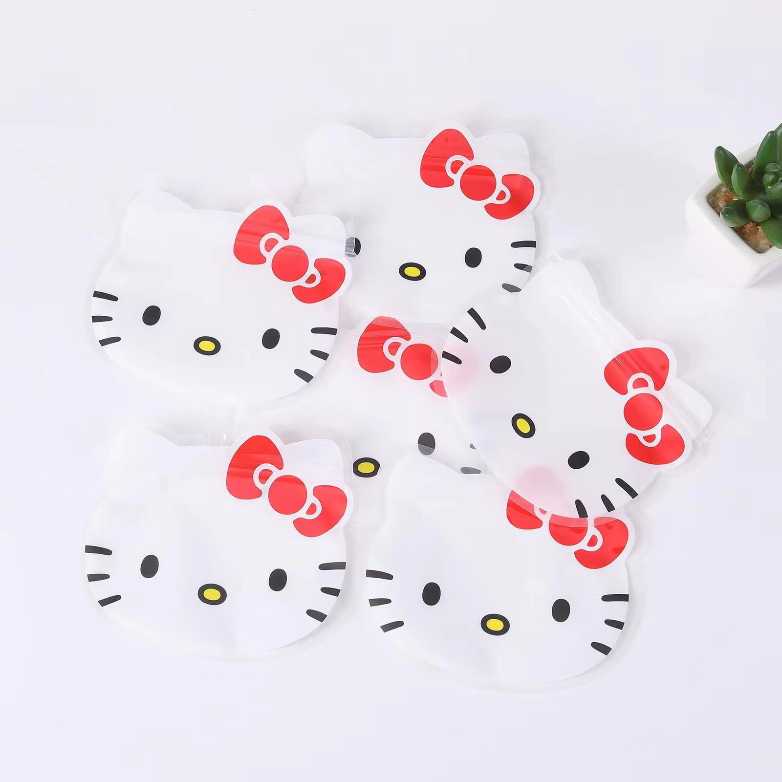 Cartoon Sanrio Transparent Girl Heart Ziplock Bag Cinnamoroll Kuromi My ...