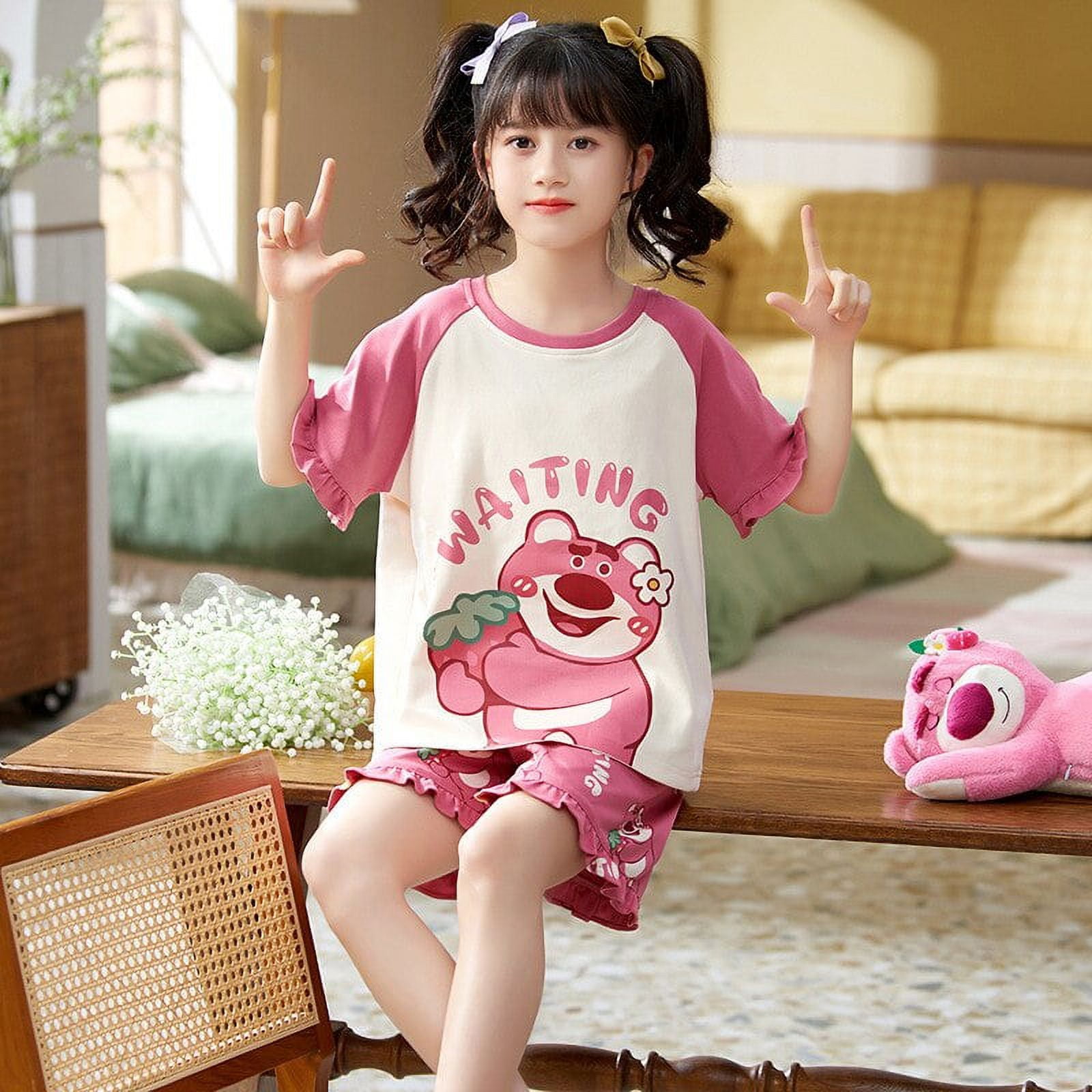 Cartoon Sanrios Children Adult Summer Cotton Pajama Set Cute My Melody ...