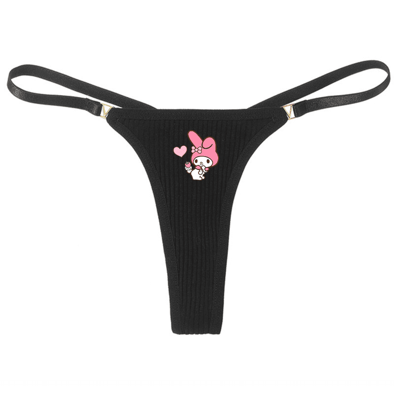 Cartoon Sanrios Hello Kitty Kuromi My Melody Cinnamoroll Thong Kawaii