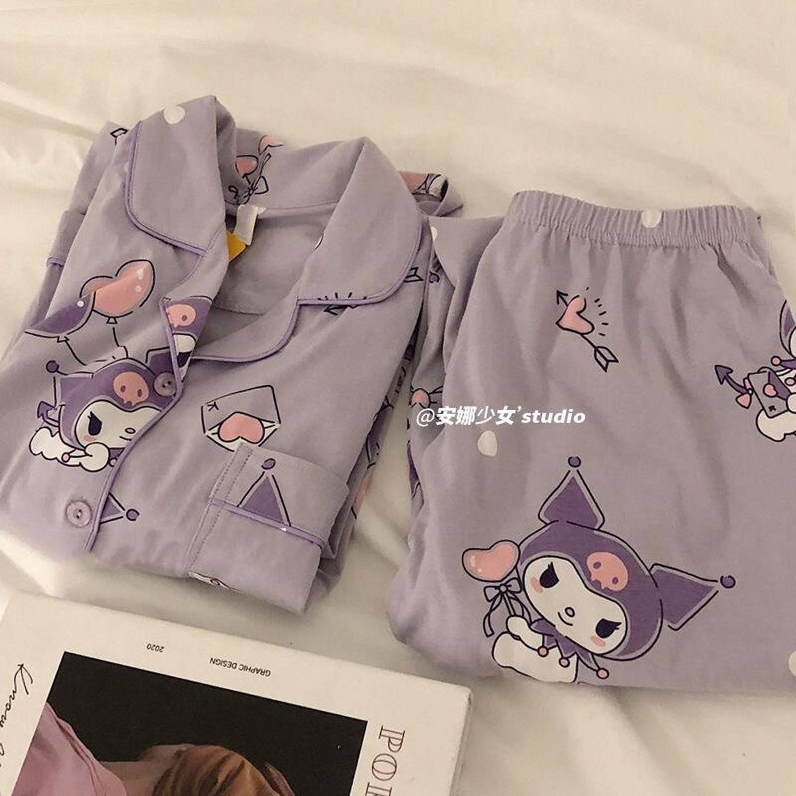 Cartoon Sanrios Kawaii Pajamas Anime Character Hello Kittys My Melody ...