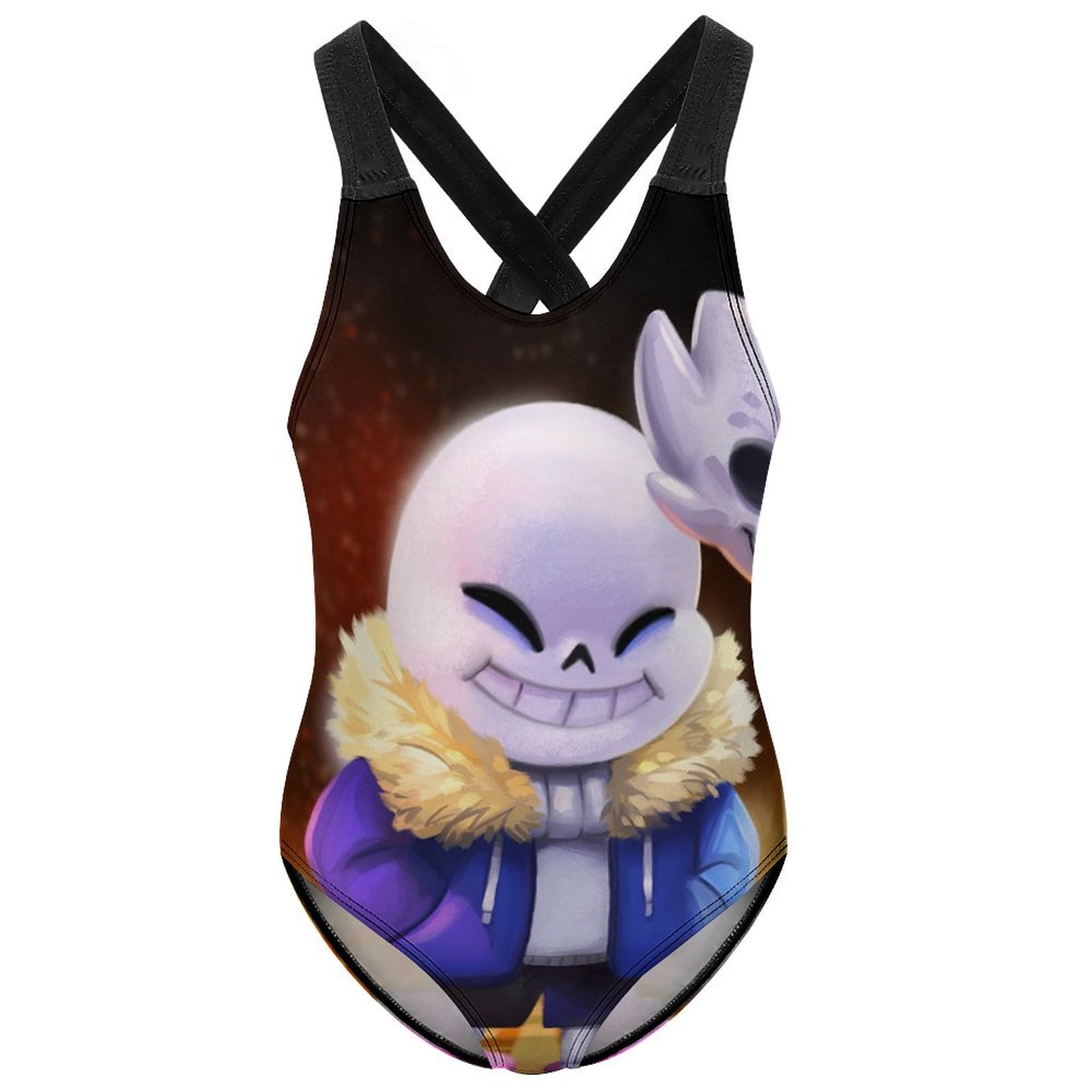 Cartoon Sans Undertale Children's One-piece Swimsuit Summer Girl's ...