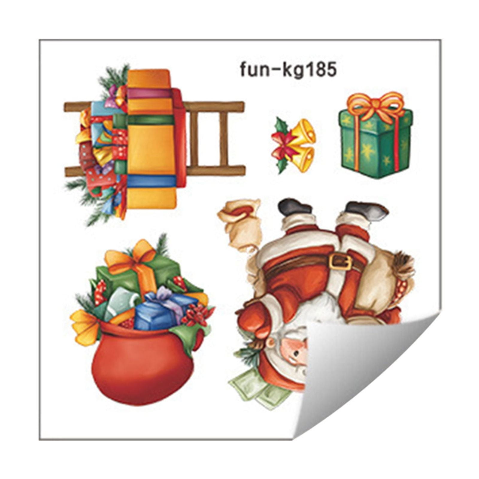 Cartoon Santa Switch Plate Sticker, 19X19Cm Wall Decal For Light Switch ...