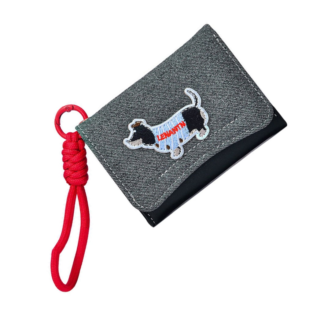 Cartoon Sausage Dog Wallets Coin Bags Card Holder PU Leather Coin Purse ...