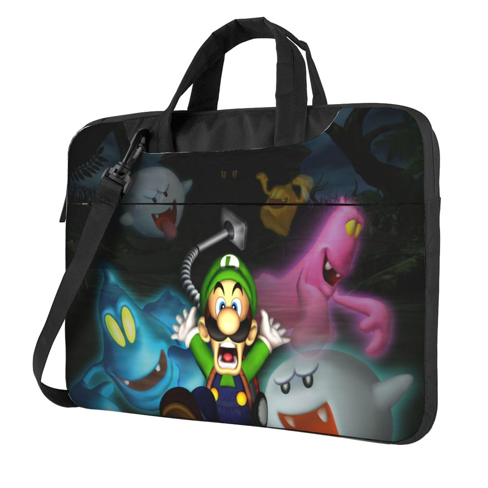 Cartoon Scary Luigi's Mansion Laptop Bag Portable Shoulder Laptop Case ...