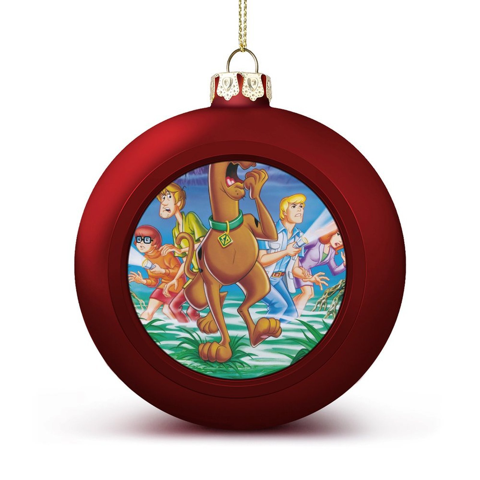 Cartoon Scooby Doo Christmas Balls Decoration Xmas Gift Sparkling ...