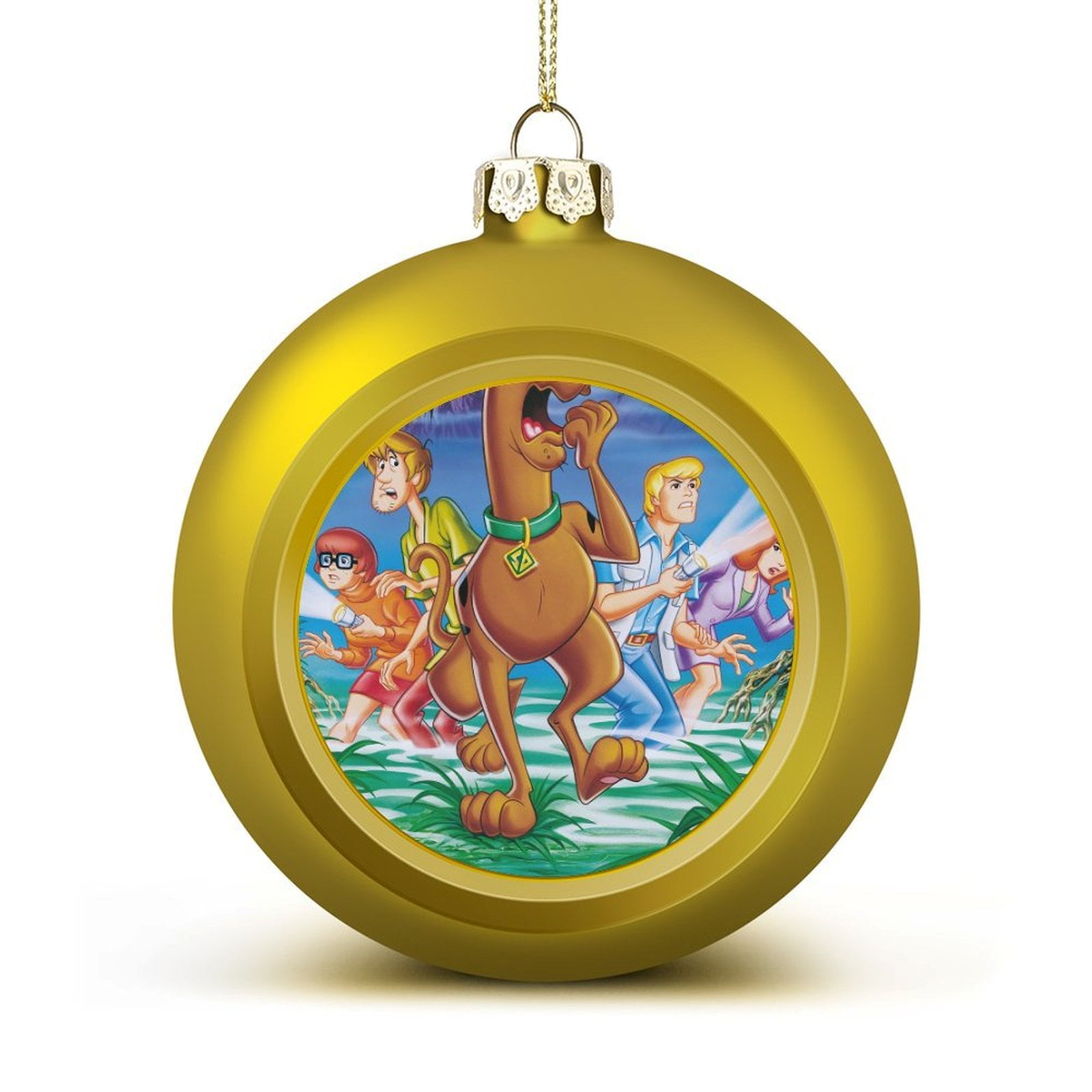 Cartoon Scooby Doo Christmas Balls Decoration Xmas Gift Sparkling ...