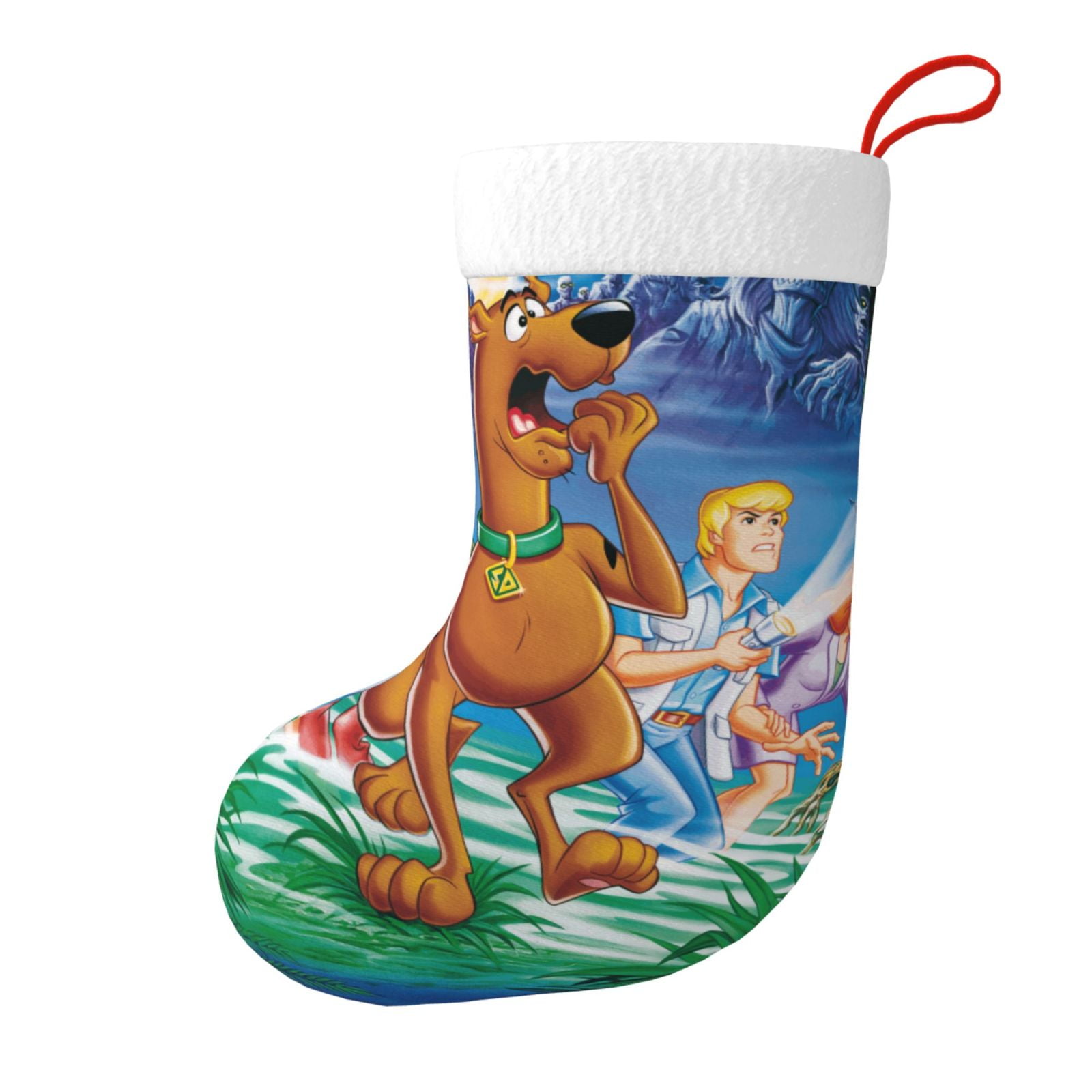 Cartoon Scooby Doo Christmas Stocking Fireplace Hanging Stocking ...